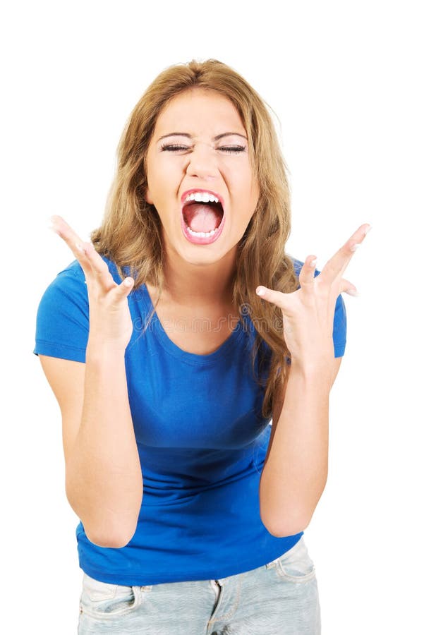Frustrated and Angry Woman. Stock Image - Image of angry, disappointed ...