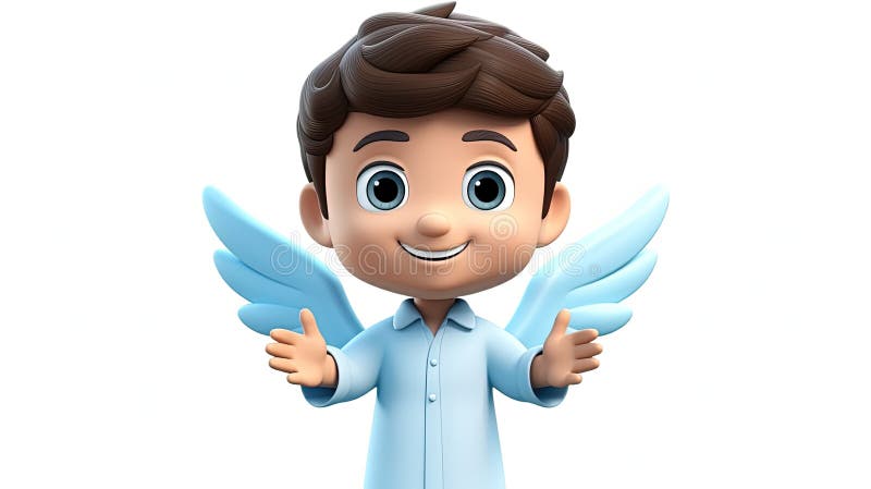 Frustrated Boy in Cyan Shirt Stock Illustration - Illustration of ...