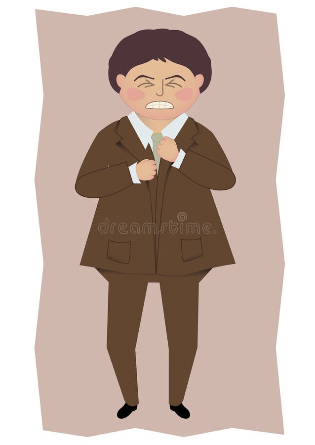 Frustrated Business Man stock vector. Illustration of frustration ...