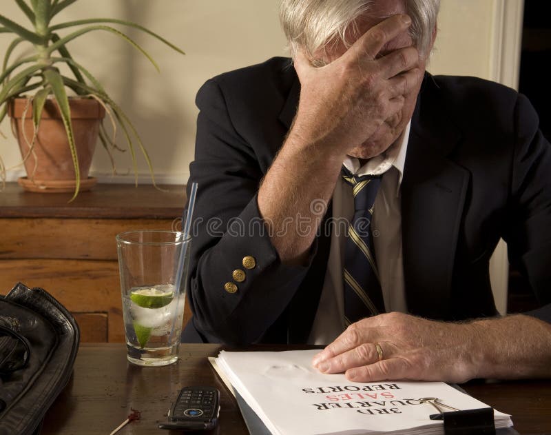 Frustrated businessman stock image. Image of reading - 12092399