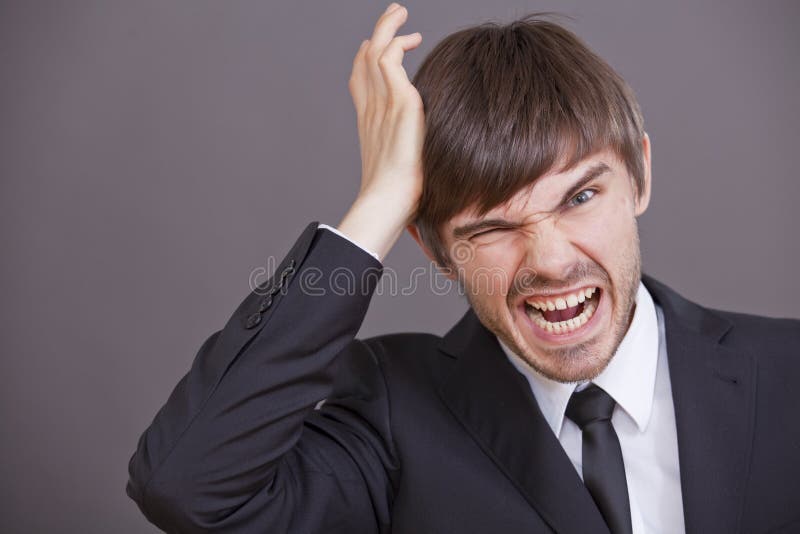 Frustrated businessman stock image. Image of worker, frustrated - 15441673