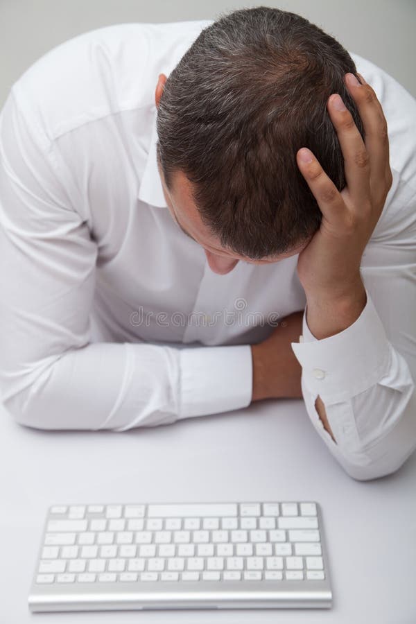 Frustrated businessman stock image. Image of burning - 57955071