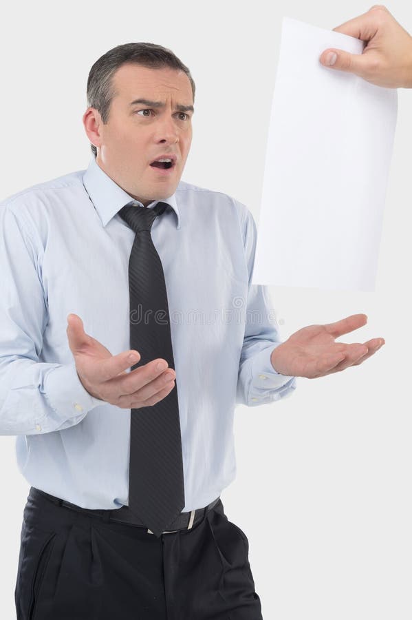Frustrated businessman. stock photo. Image of poster - 33521112