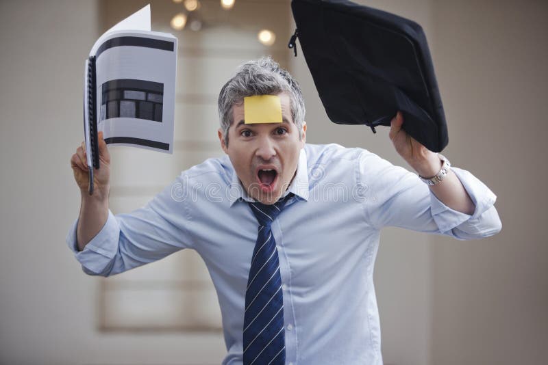 Frustrated Businessman Shouting Stock Photo - Image of looking ...