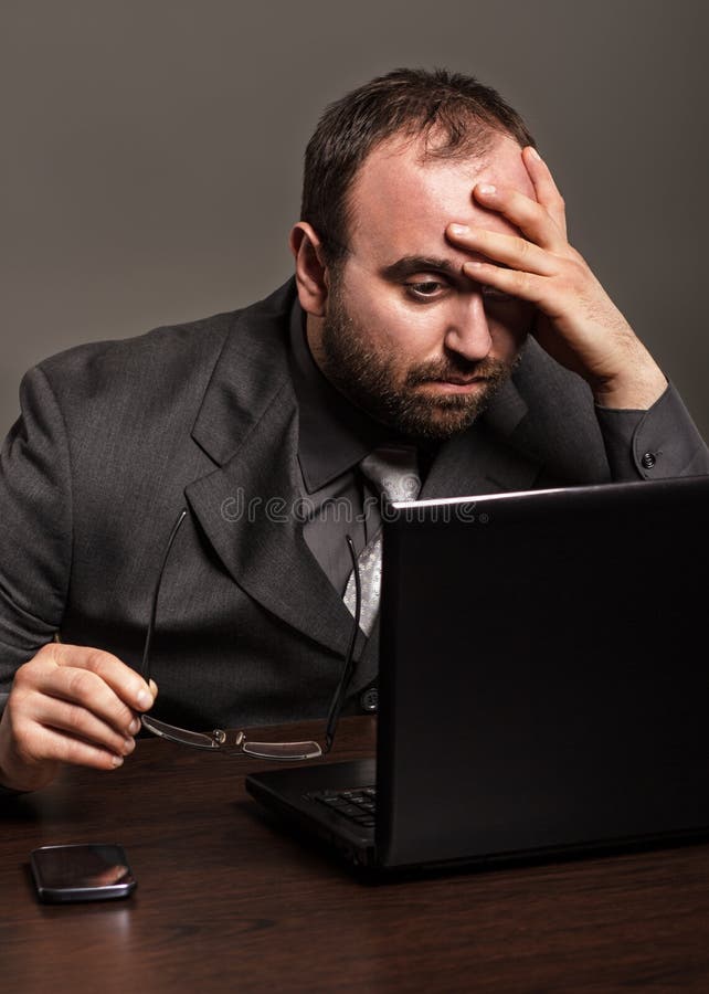 Frustrated businessman stock photo. Image of gesturing - 54217486