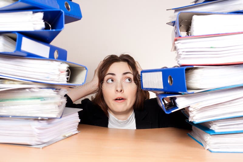 Overworked administrator stock photo. Image of overwhelming - 2110598
