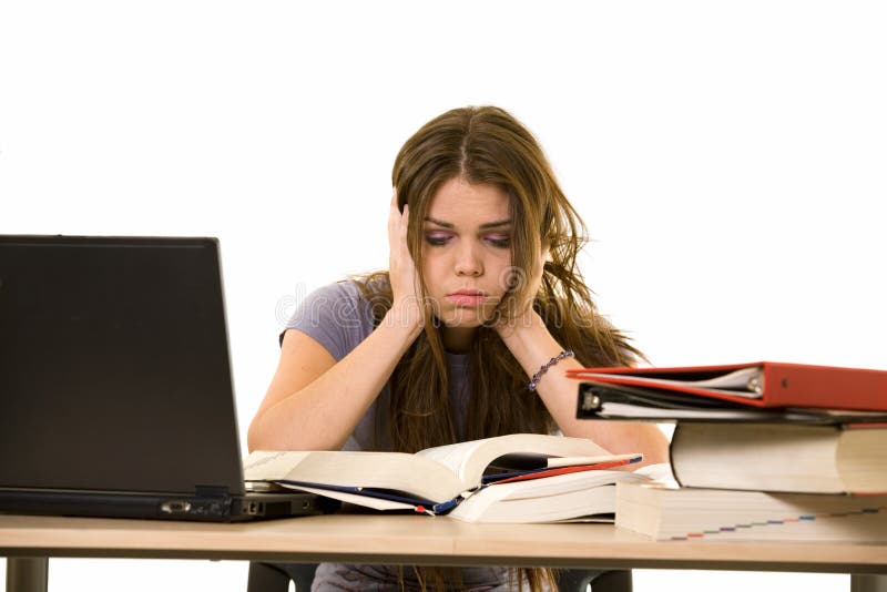 Frustrated college student stock photo. Image of college - 7784110