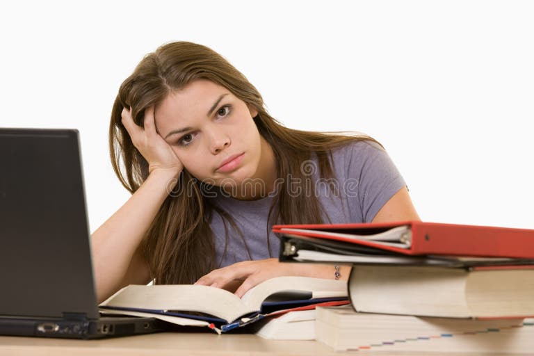 Frustrated college student stock photo. Image of school - 8132766