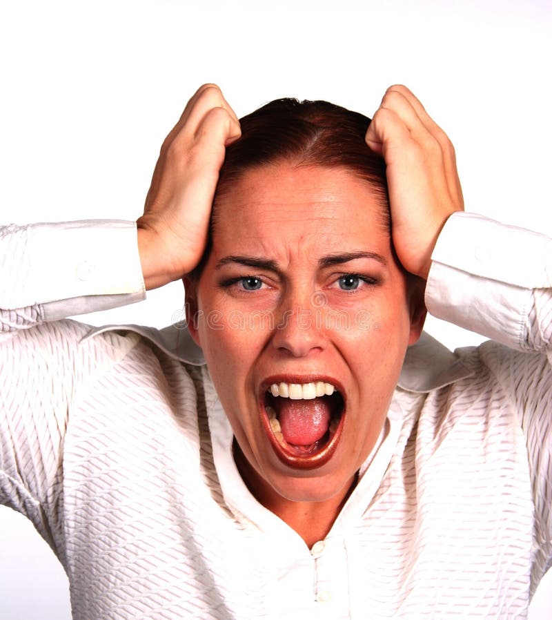 Frustrated Corporate Woman stock photo. Image of woman - 349858