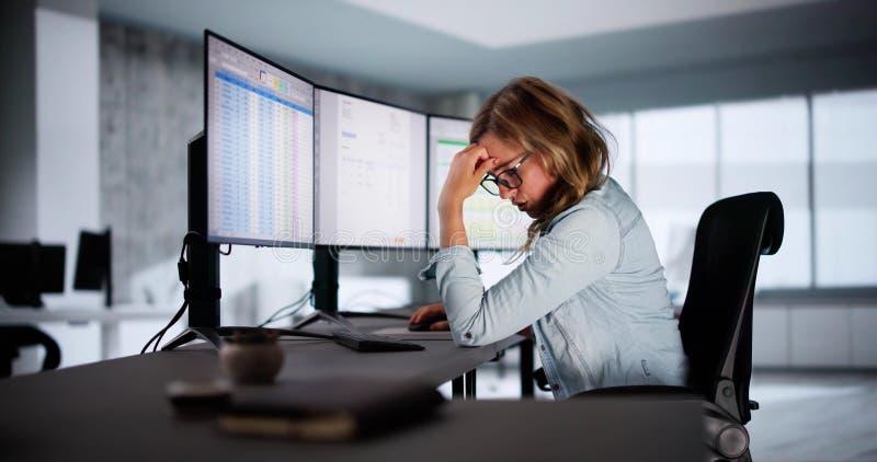 Frustrated Man Using Phone and Laptop in Office, Solving Problem ...