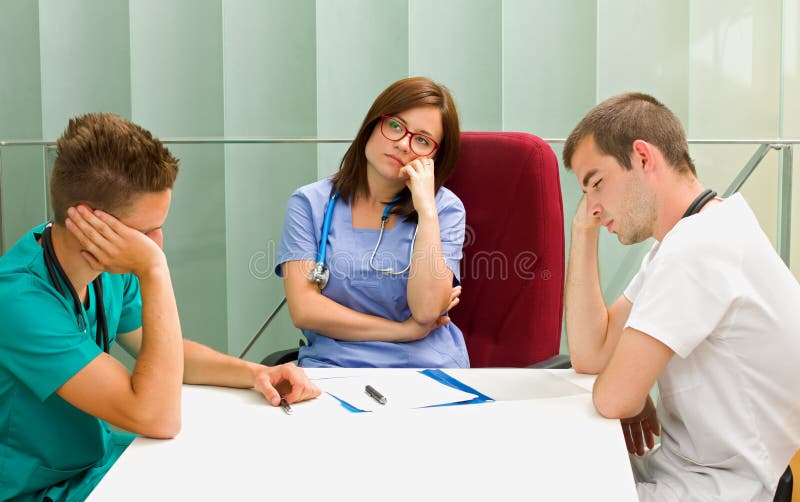 Frustrated doctors stock image. Image of doctors, medicine - 40990709