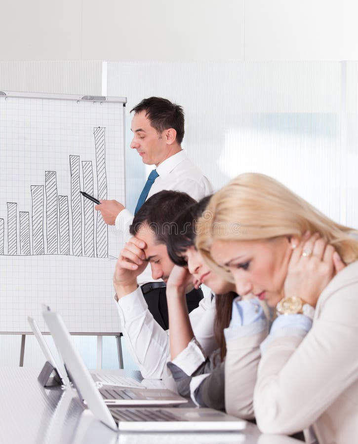 Frustrated Employees in Business Meeting Stock Image - Image of finance ...