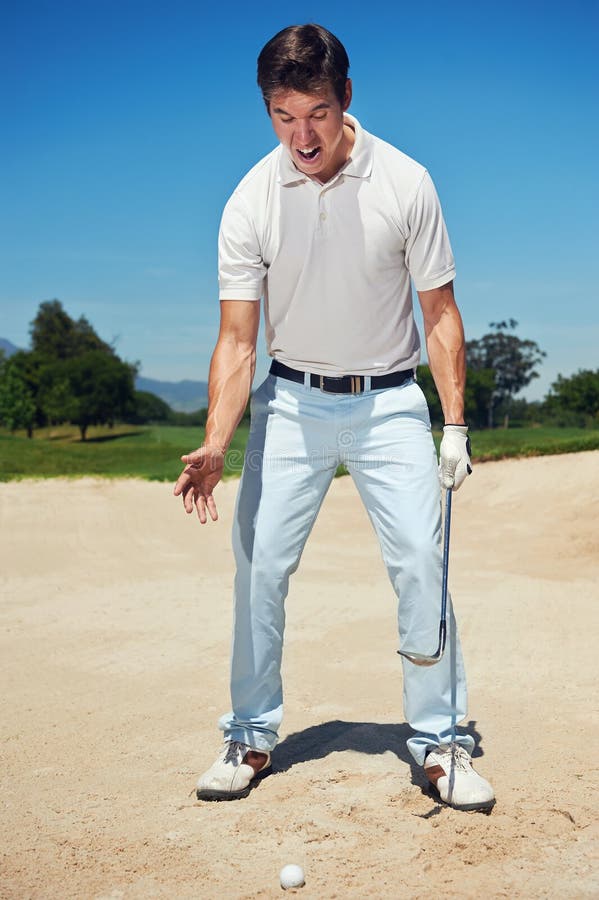 Frustrated golfer stock image. Image of golf, recreation - 37052649