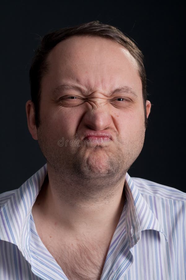 Frustrated man stock image. Image of studio, negativity - 12605387
