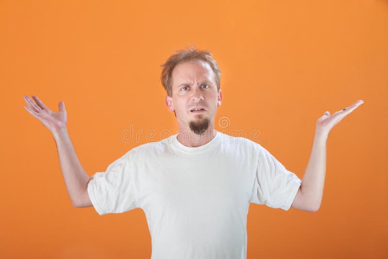 Frustrated Man stock image. Image of caucasian, irritate - 18501105