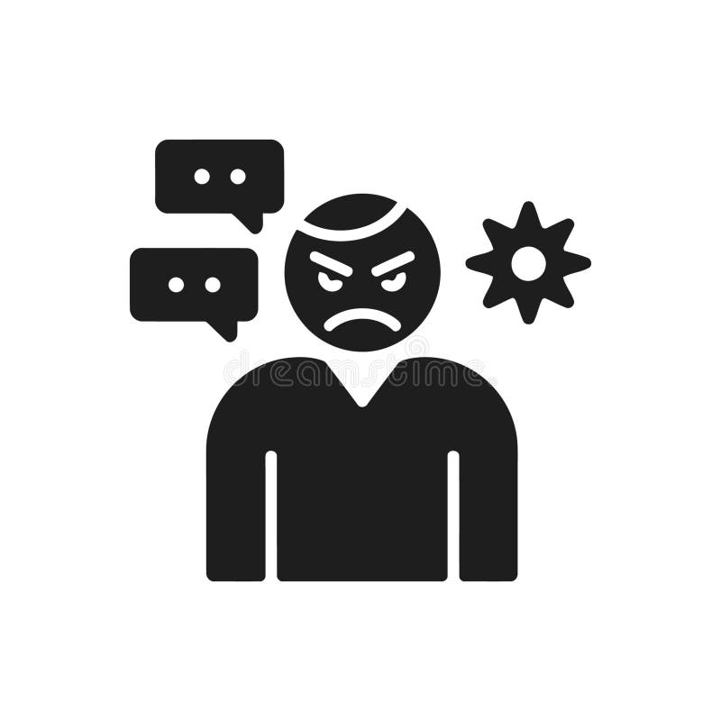 Frustrated Man Icon stock vector. Illustration of frustrated - 361856887