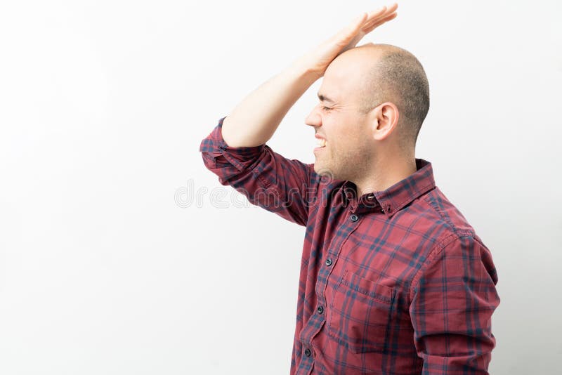 Frustrated Man Making Many Mistakes Stock Photo - Image of good, white ...