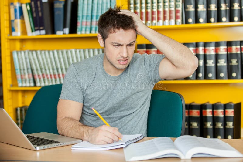 Frustrated man stock image. Image of education, educational - 73373135