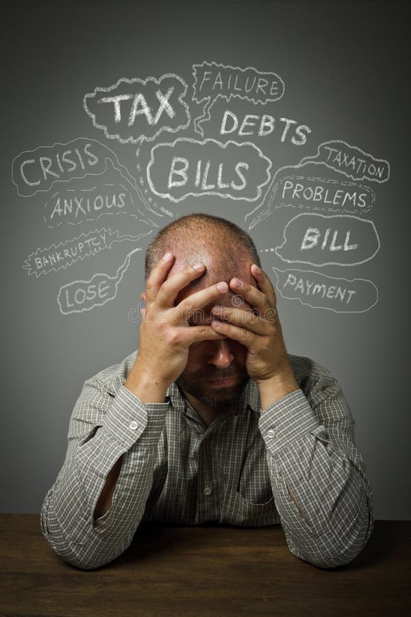 Frustrated. Many problems. stock photo. Image of businessman - 72810508