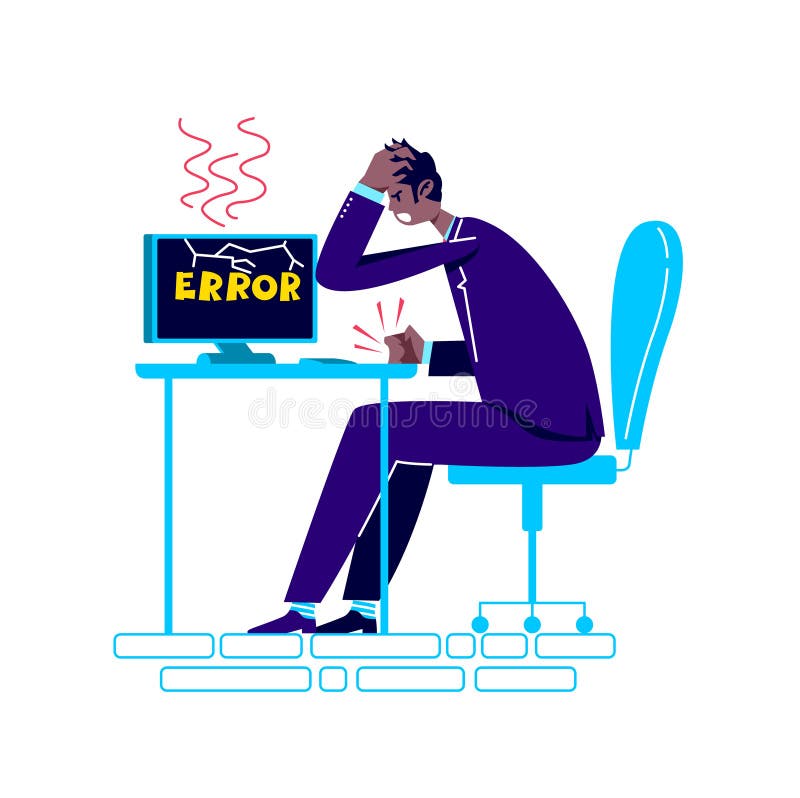 Cartoon Frustrated Office Worker Stock Illustrations – 3,142 Cartoon ...