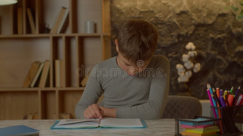 Frustrated School Age Multiethnic Boy Having Problems with Educational ...