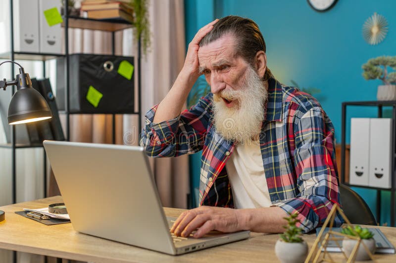 245 Old Man Mad Computer Stock Photos - Free & Royalty-Free Stock ...