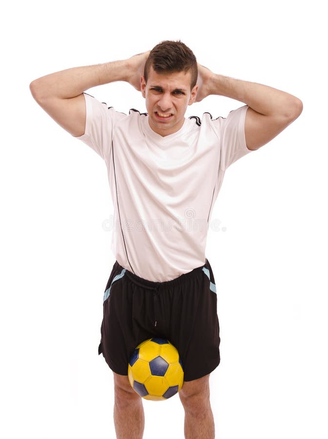 Frustrated soccer fan stock image. Image of game, boys - 43964487