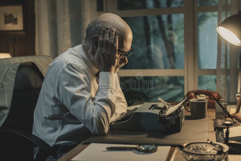 Frustrated Writer stock photo. Image of frustration, writer - 27293104