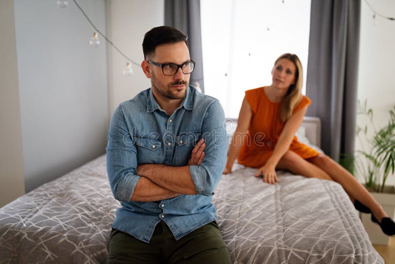 Frustrated Young Couple Arguing And Having Marriage Problems Divorce