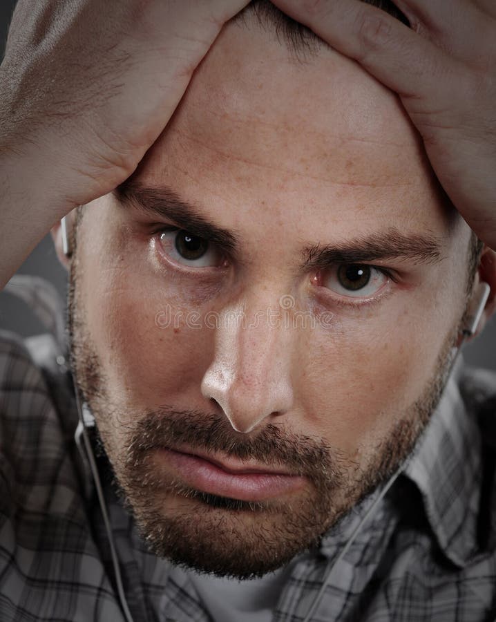 Frustrated young man stock image. Image of frustrated - 21090213