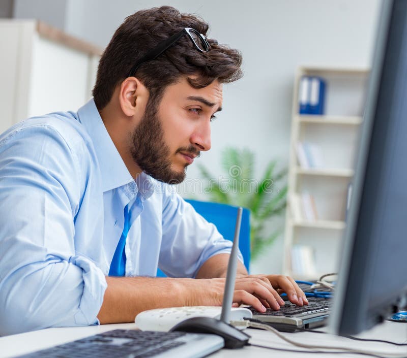 Frustrated Young Man Due To Weak Internet Reception Stock Image - Image ...