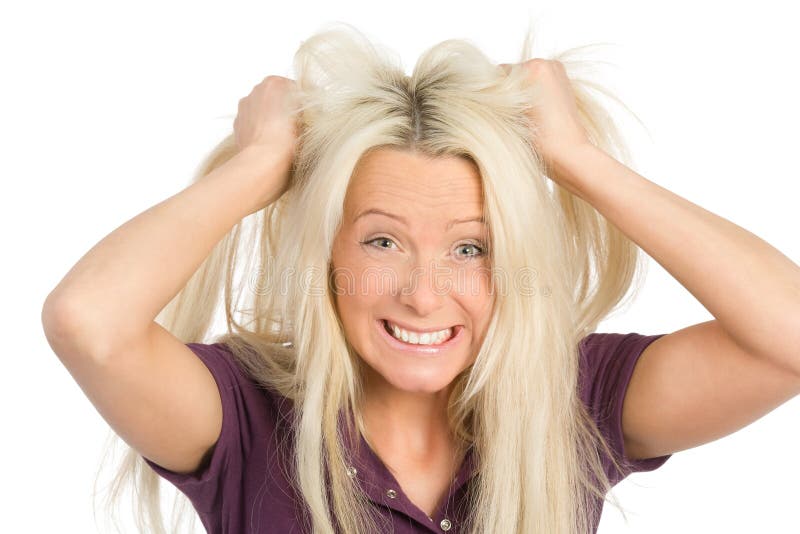 Frustration stock image. Image of explode, hair, hief - 10869581