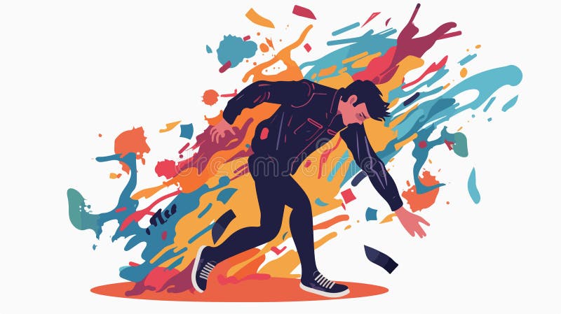 Abstract Frustration Concept Vector Illustration Stock Vector ...