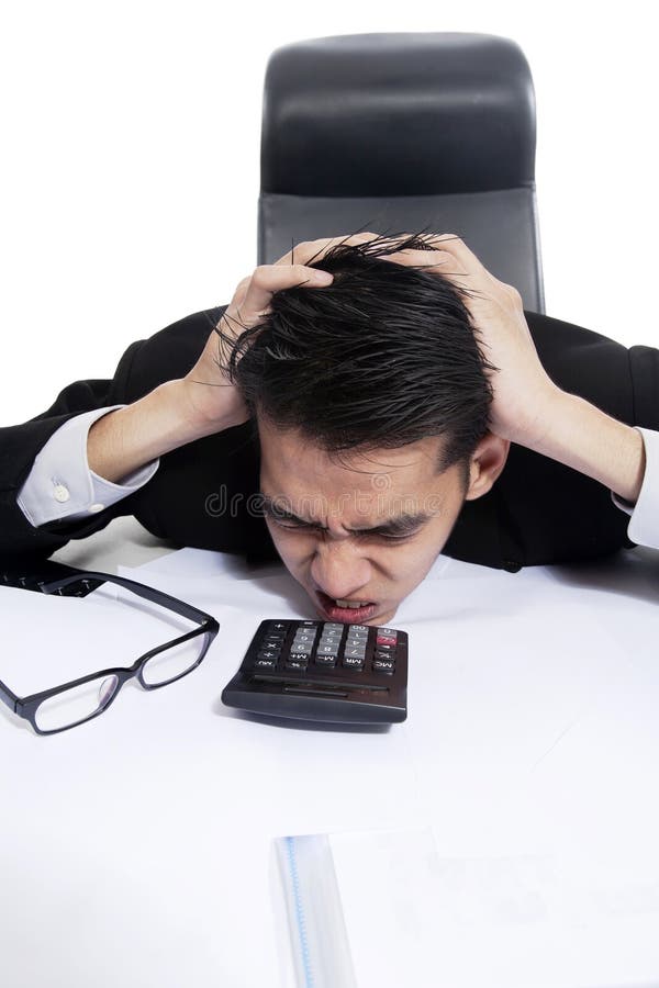 Frustration businessman stock image. Image of face, depression - 22927107
