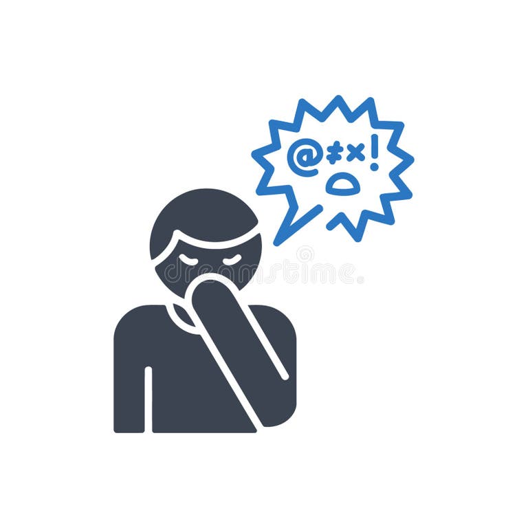 Frustration Expression Icon Stock Vector - Illustration of person ...