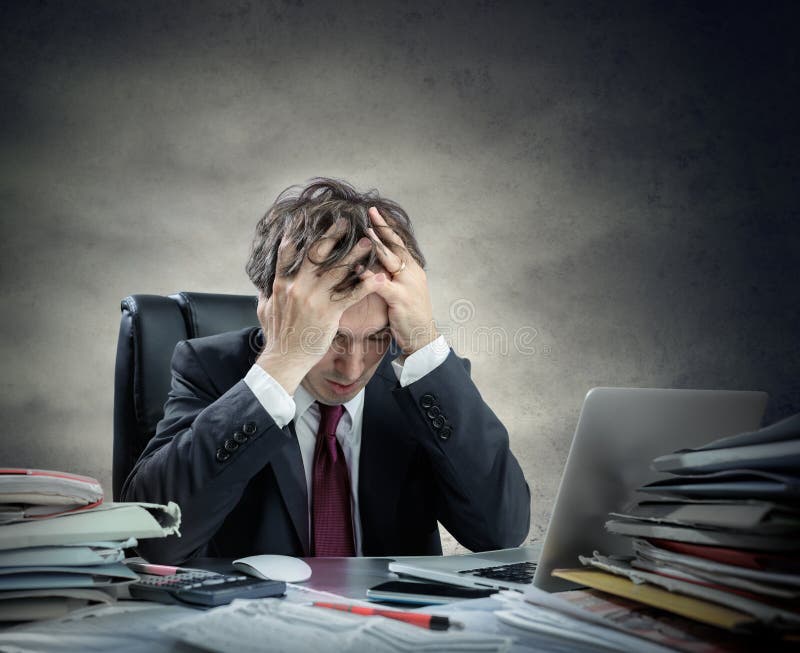 Frustrierter Geschäftsmann Bild. Bild: 5359199