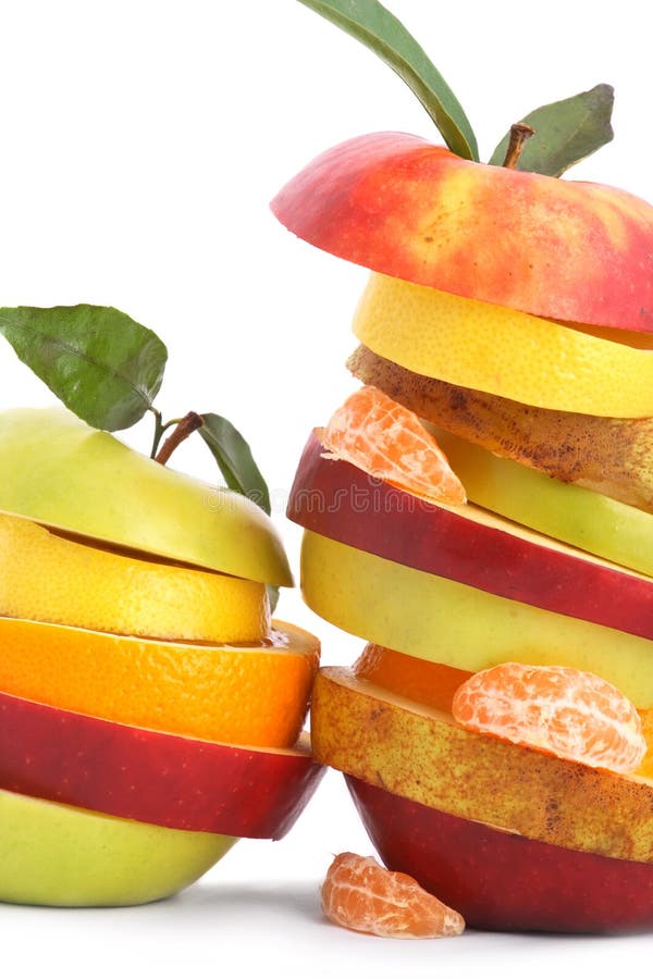 Fruta Alegre, Frutas Misturadas Foto de Stock - Imagem de colorido ...