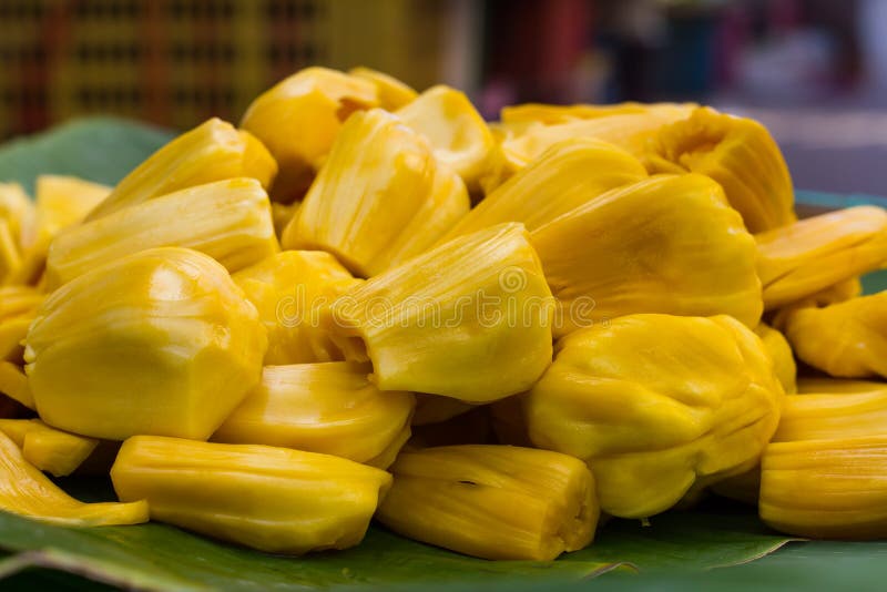 Fruta amarilla, jackfruit foto de archivo. Imagen de ingrediente - 55723900