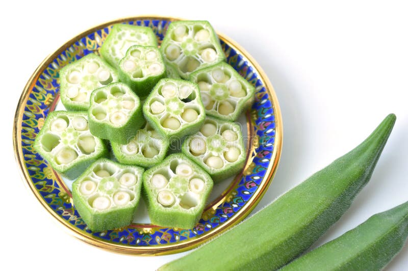 Fruta del quingombó foto de archivo. Imagen de vaina - 54021024