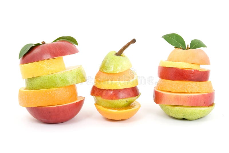 Fruta misturada foto de stock. Imagem de fatias, alaranjado - 5336226