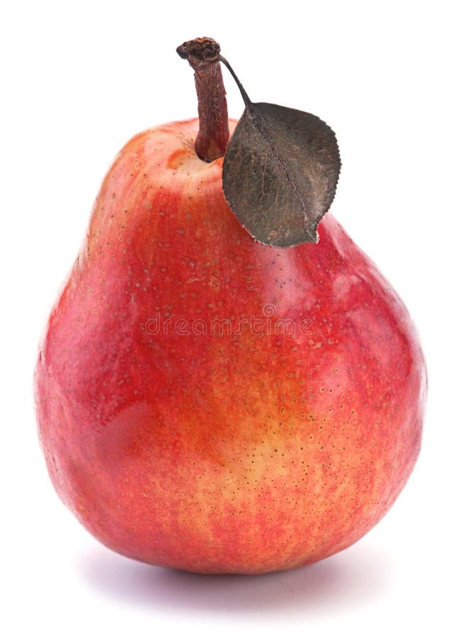Fruta roja de la pera foto de archivo. Imagen de blanco - 16322394