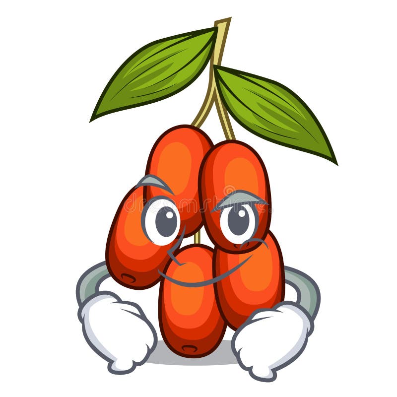 Fruta Smirking De La Azufaifa Aislada Con La Historieta Ilustración del ...