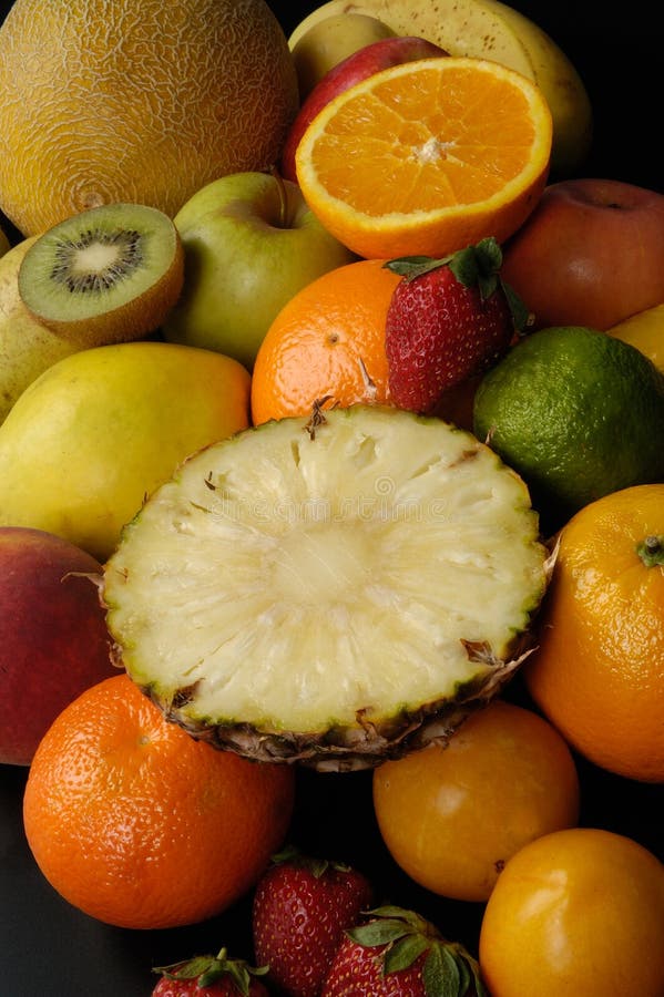 Frutas, Diversas Frutas Con Un Fondo Blanco Foto de archivo - Imagen de ...