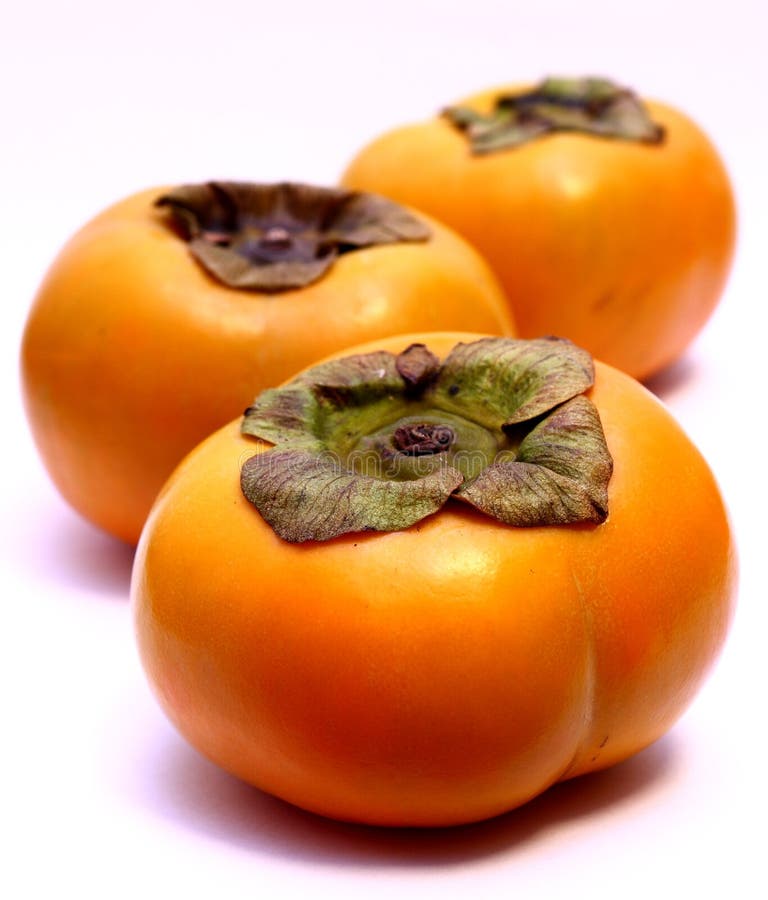 Frutas Do Caqui Da árvore (caqui Do Diospyros) Imagem de Stock - Imagem ...