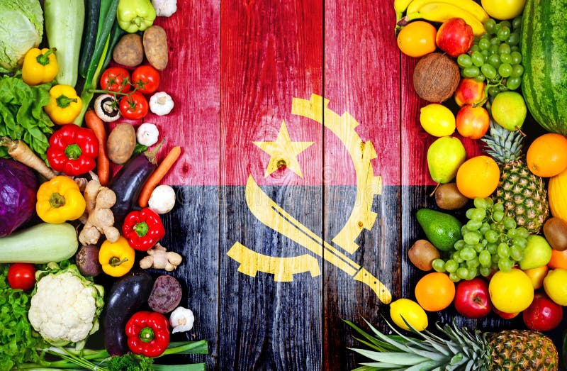 Frutas E Legumes Frescas De Angola Foto de Stock - Imagem de colorido ...