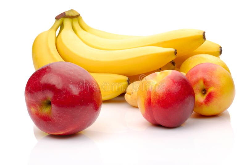 Frutas Frescas Rojas Y Amarillas Foto de archivo - Imagen de frutas ...