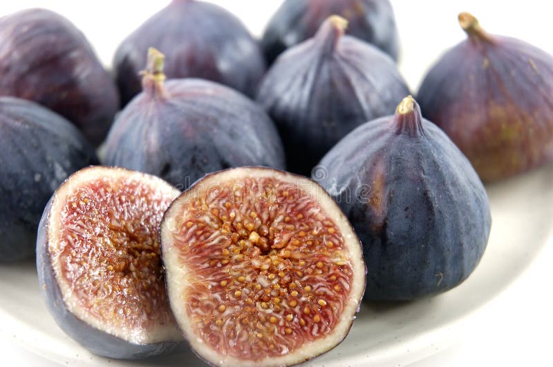 Frutas Maduras De Un Higo En Blanco Imagen de archivo - Imagen de flora ...