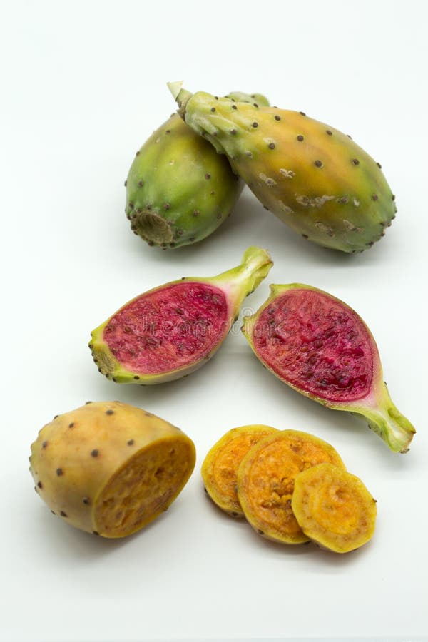 Frutos Del Cactus Sobre Fondo Blanco Imagen de archivo - Imagen de ...