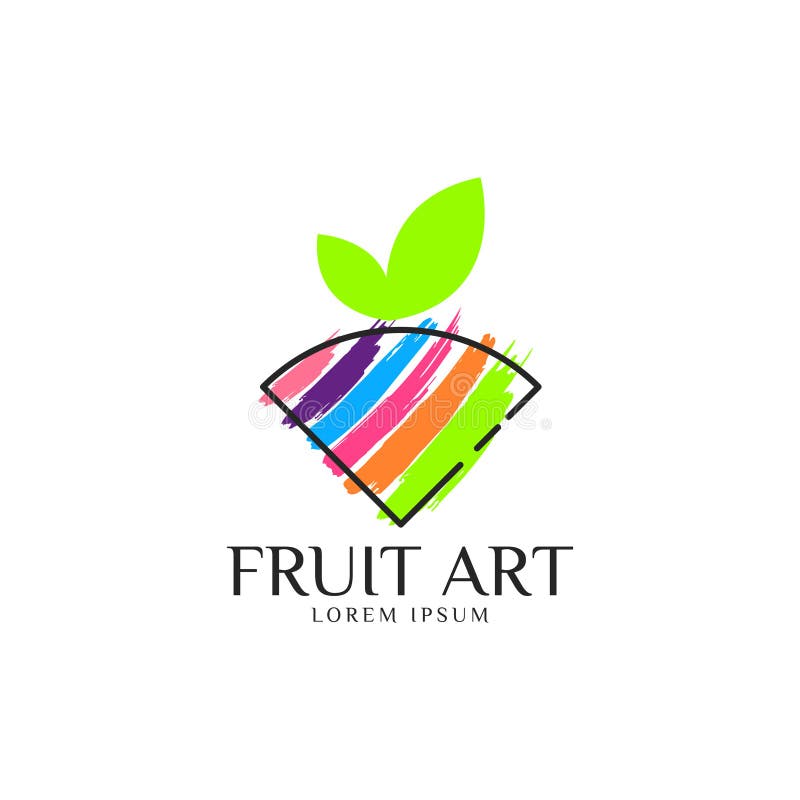 Frutta fresca Logo Vector illustrazione vettoriale. Illustrazione di ...