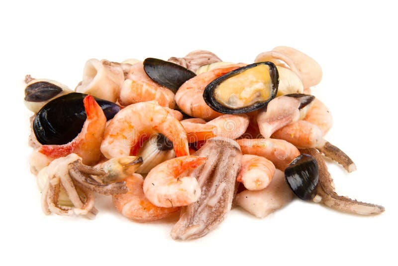 Frutti di mare congelati immagine stock. Immagine di coperture - 65233749